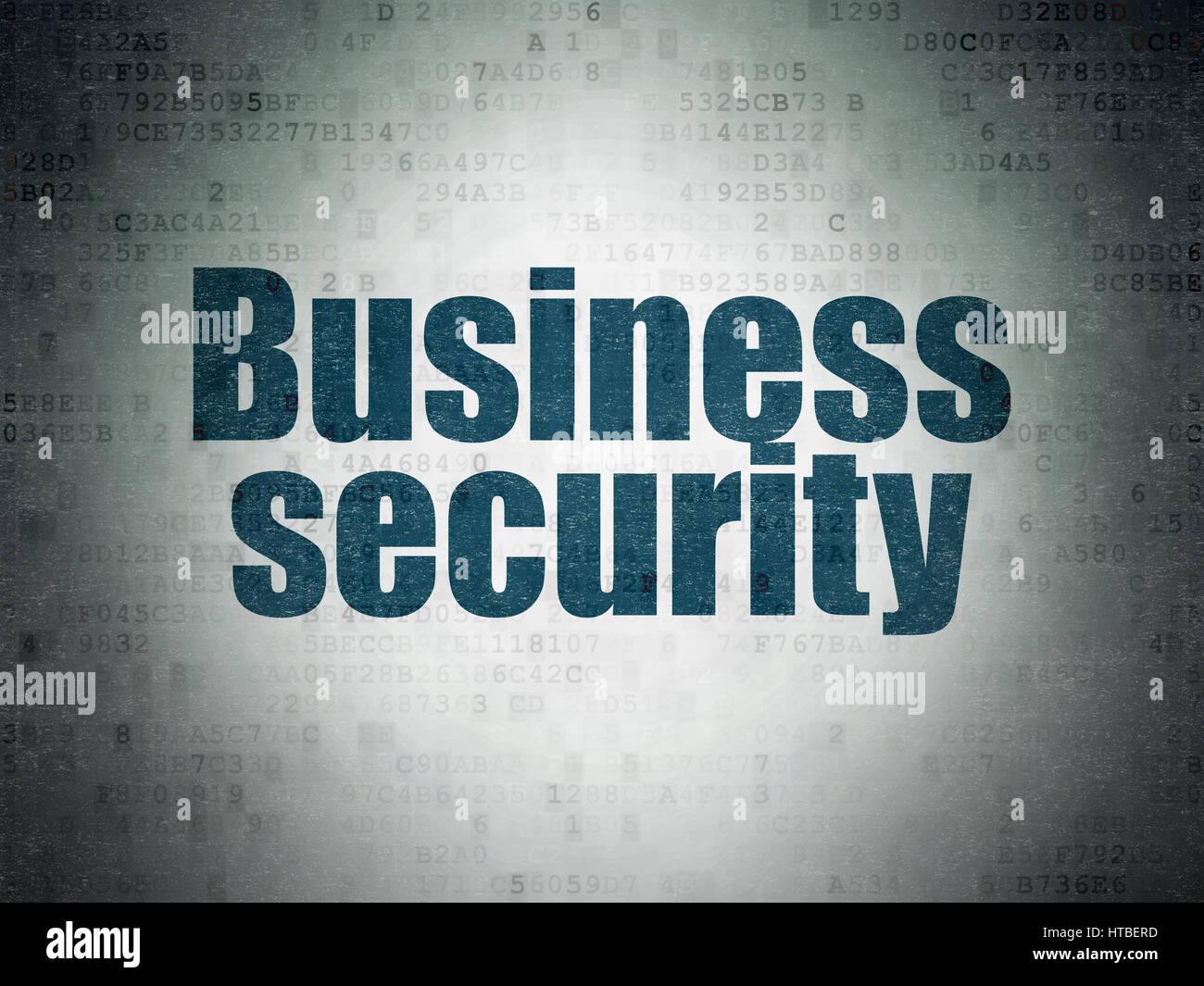 Safety concept: Business Security on Digital Data Paper background ...