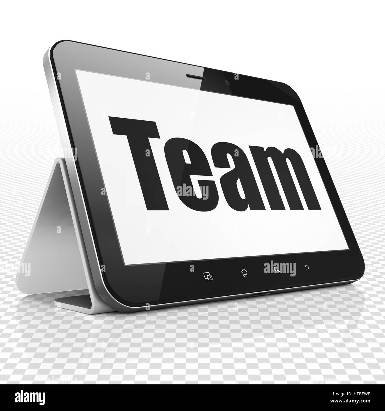 Tablet computer text team hi-res stock photography and images - Alamy
