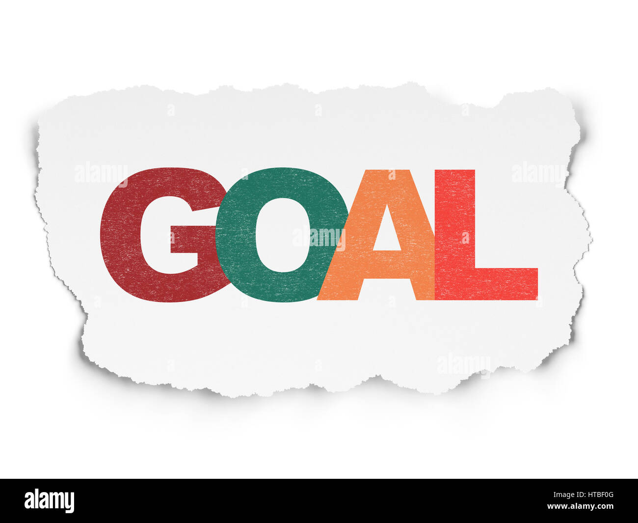 Marketing concept: Goal on Torn Paper background Stock Photo - Alamy