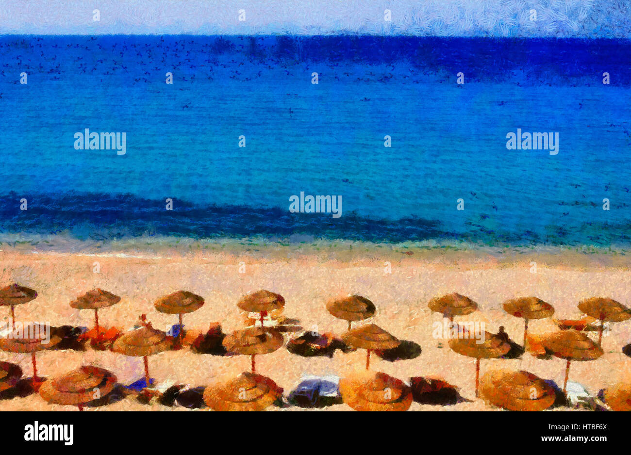 Elia beach mykonos hi-res stock photography and images - Alamy