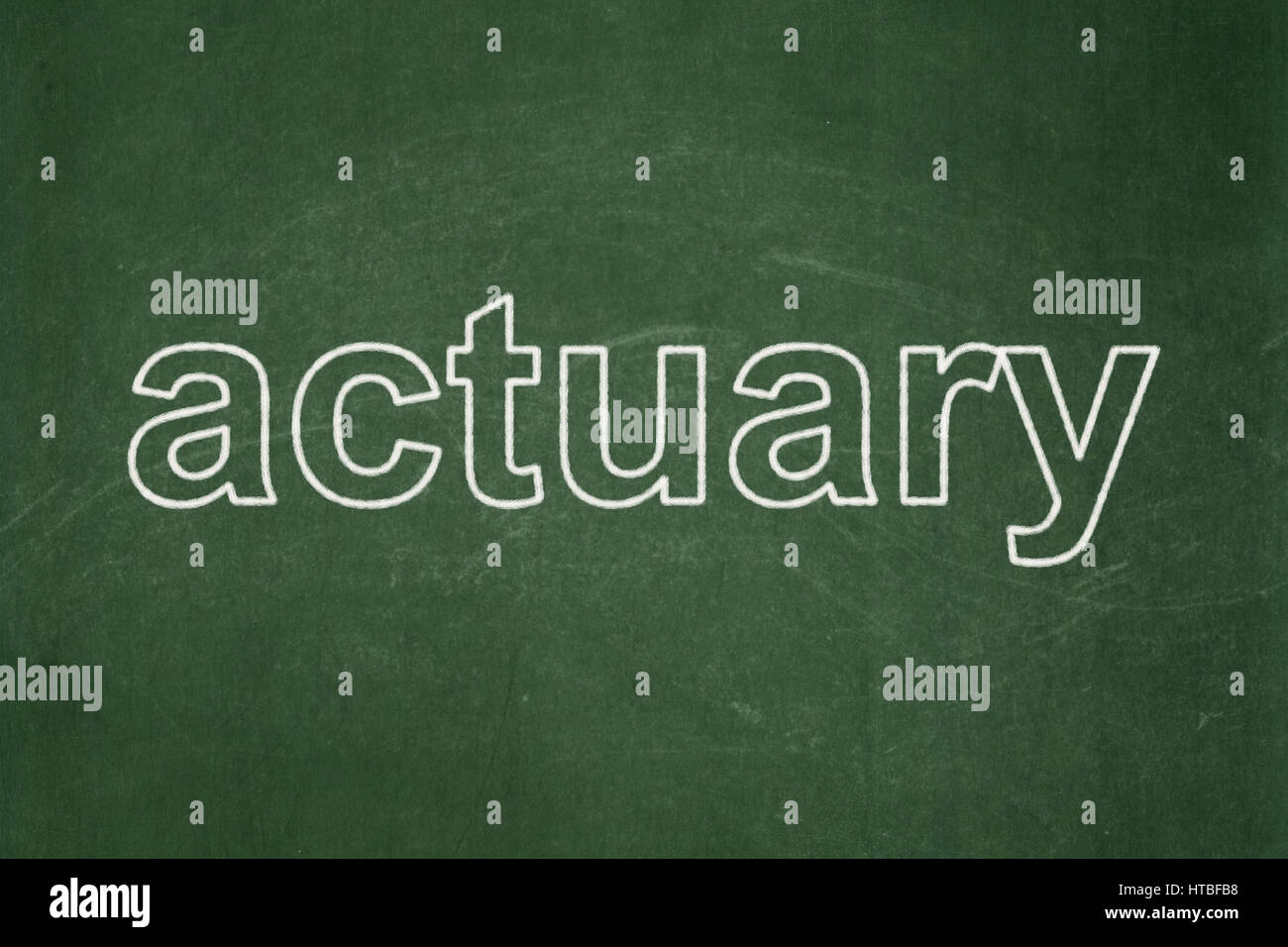 Insurance concept: Actuary on chalkboard background Stock Photo - Alamy