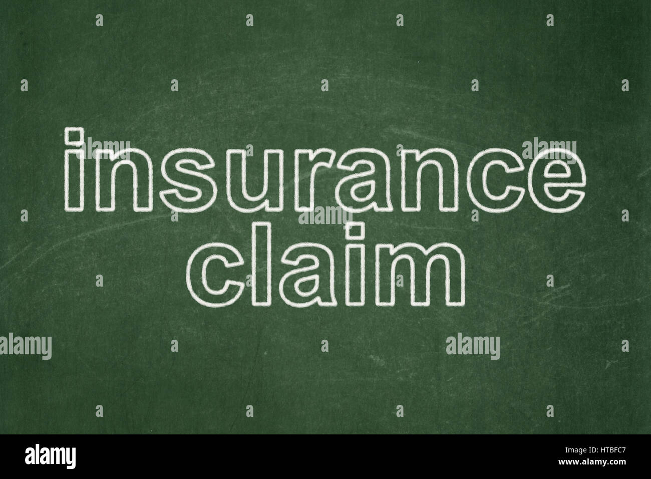 Insurance concept: Insurance Claim on chalkboard background Stock Photo ...