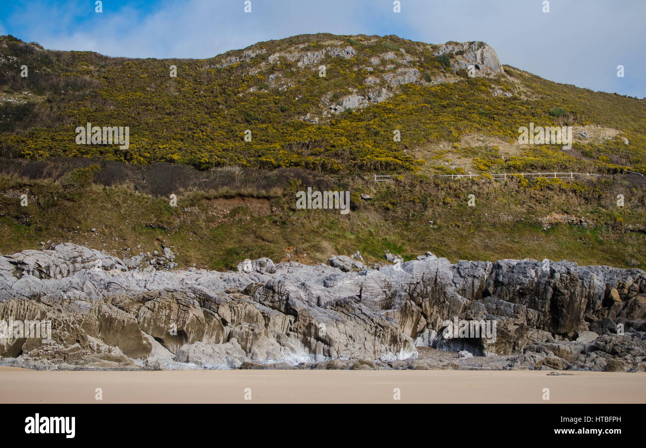 Swansea beach sunset hi-res stock photography and images - Alamy