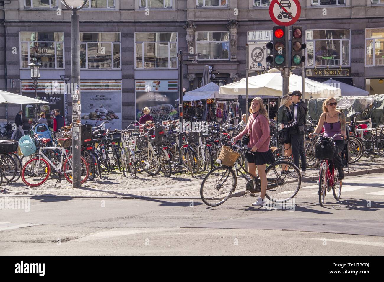 Copenhagen stroget bike hi-res stock photography and images - Alamy