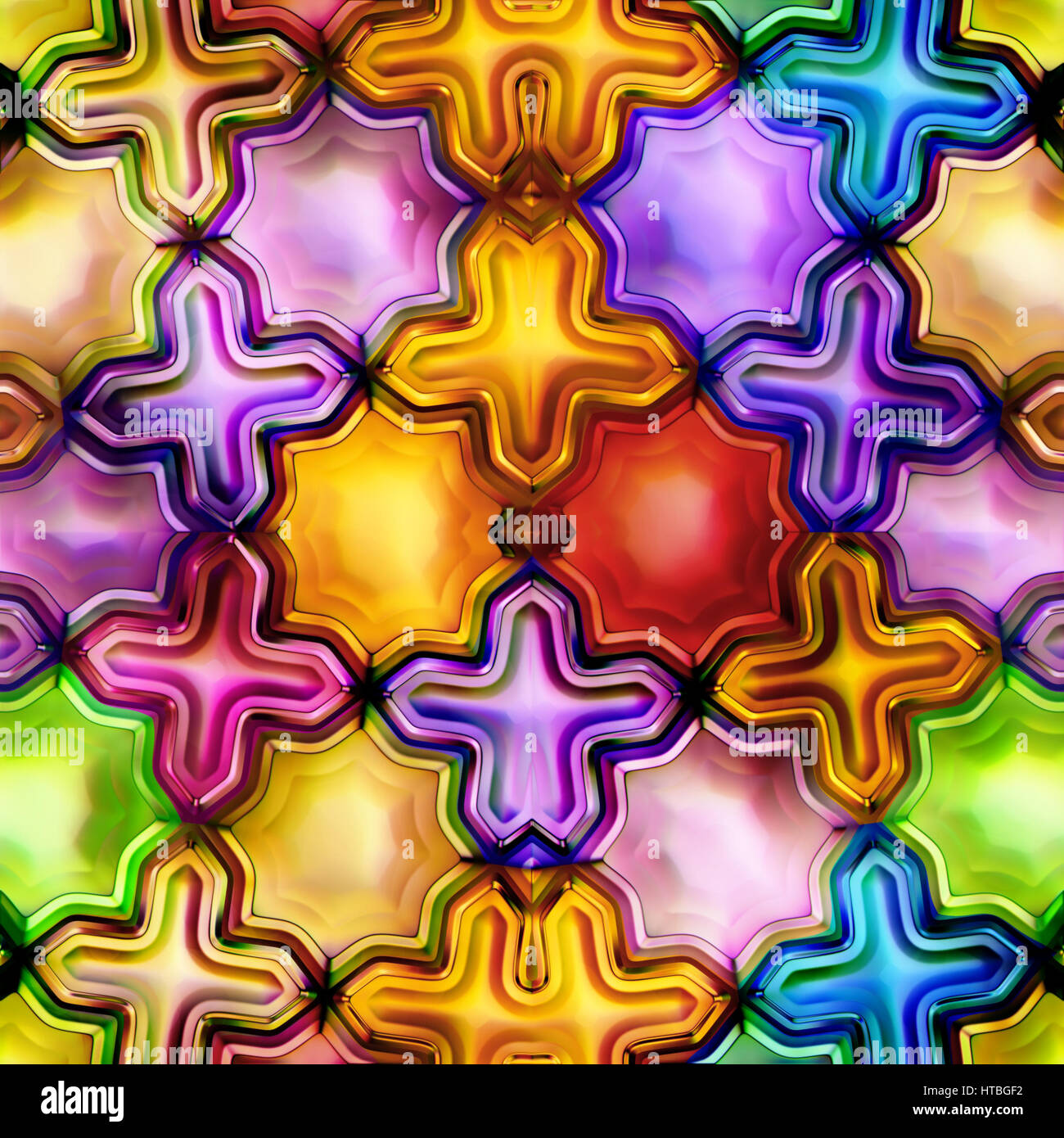 Seamless texture of abstract bright shiny colorful geometric shapes ...