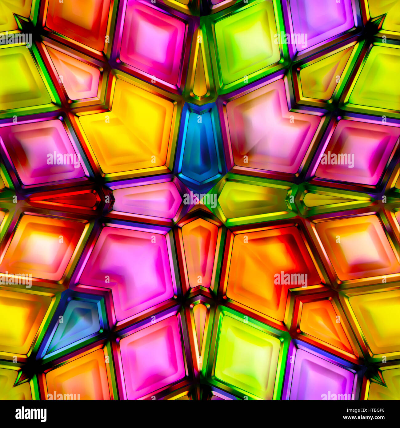 Seamless texture of abstract bright shiny colorful geometric shapes ...