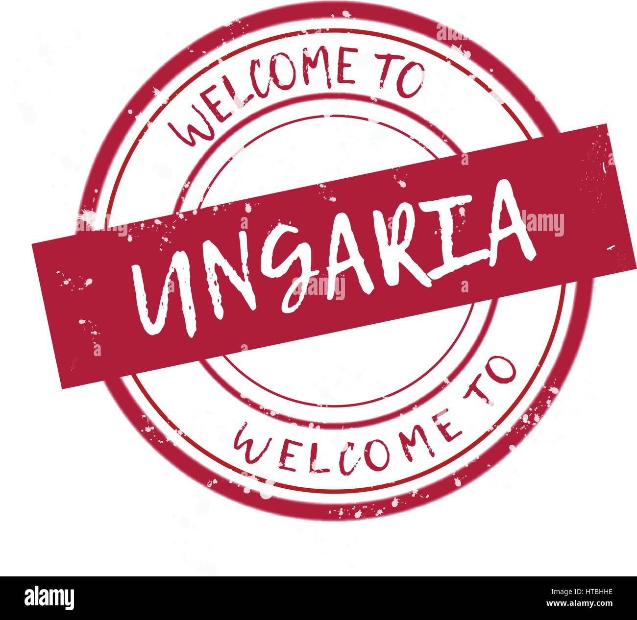 Retro map of hungary Stock Vector Images - Alamy