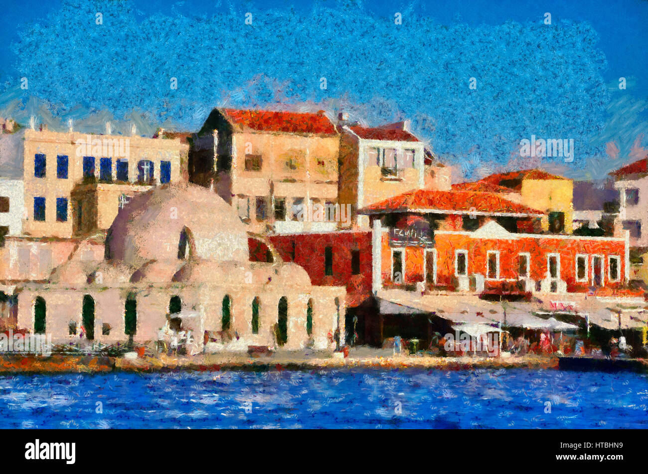 Cafe kriti chania hi-res stock photography and images - Alamy