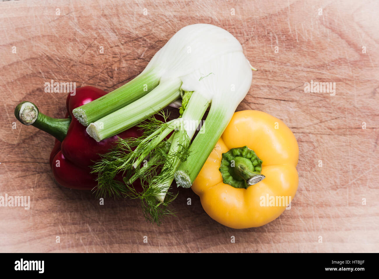 Peppers and fennel Stock Photo - Alamy