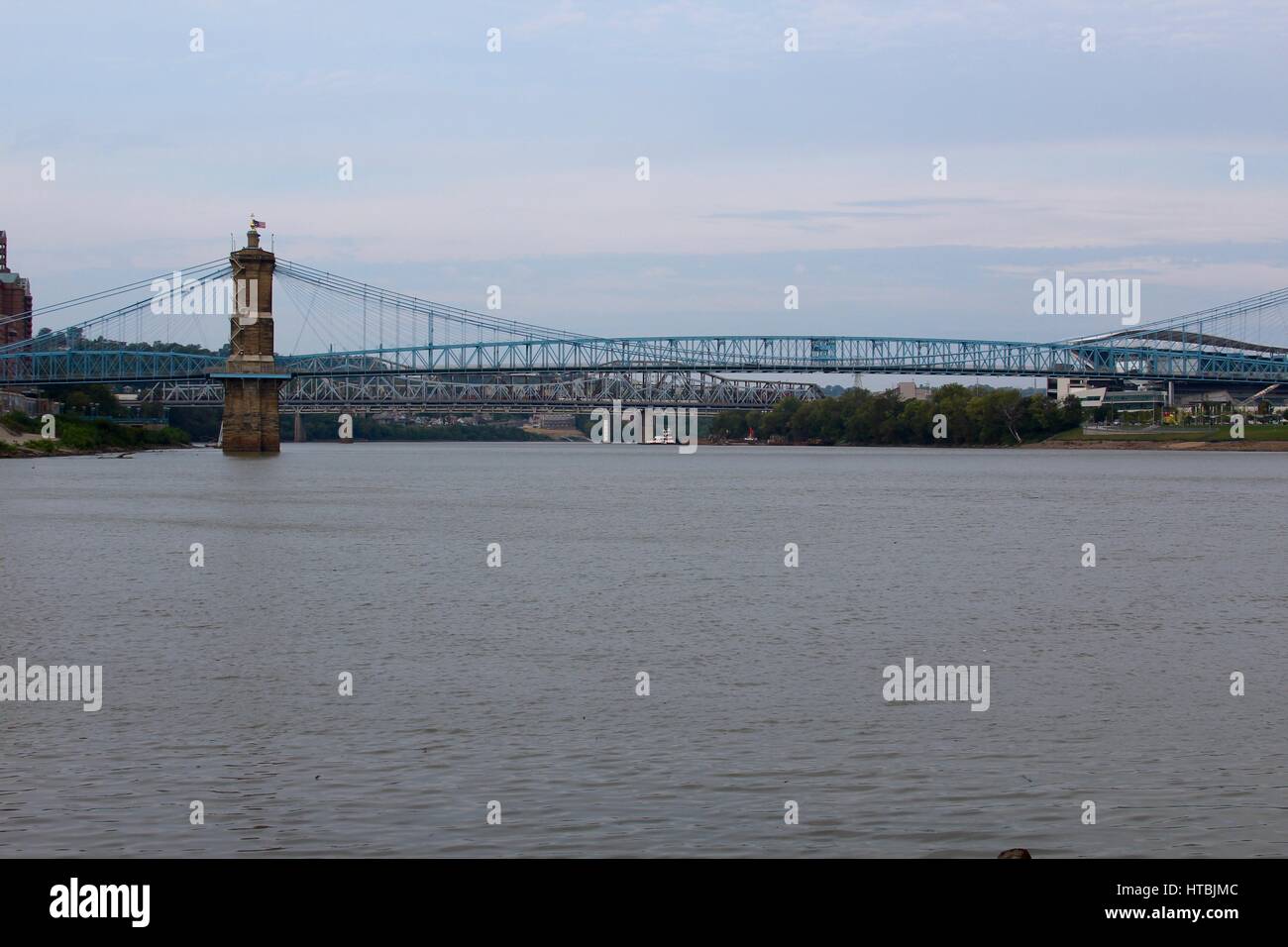 The bridges over the Ohio River Stock Photo - Alamy