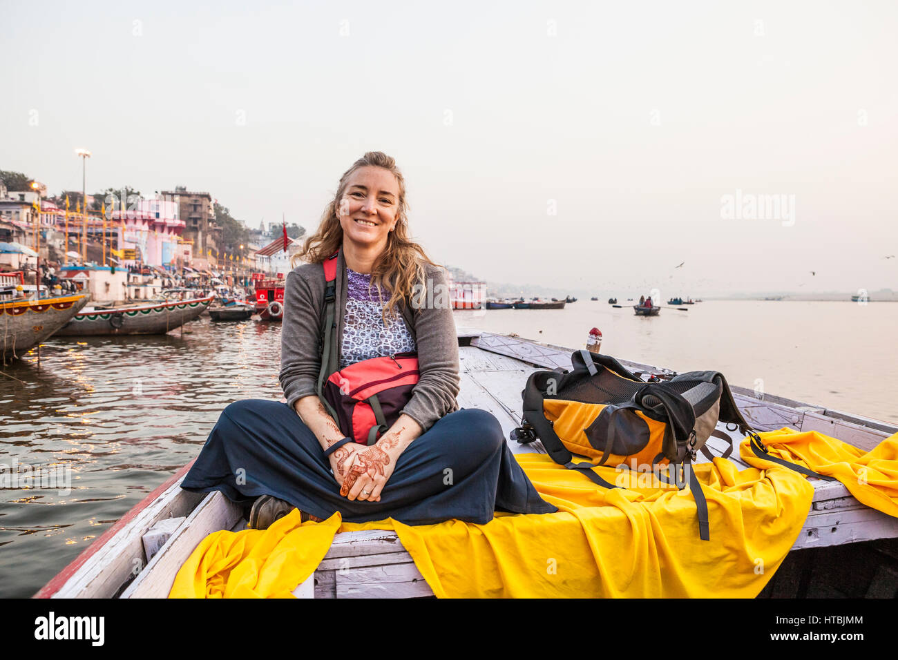 Woman riding boat hi-res stock photography and images - Alamy