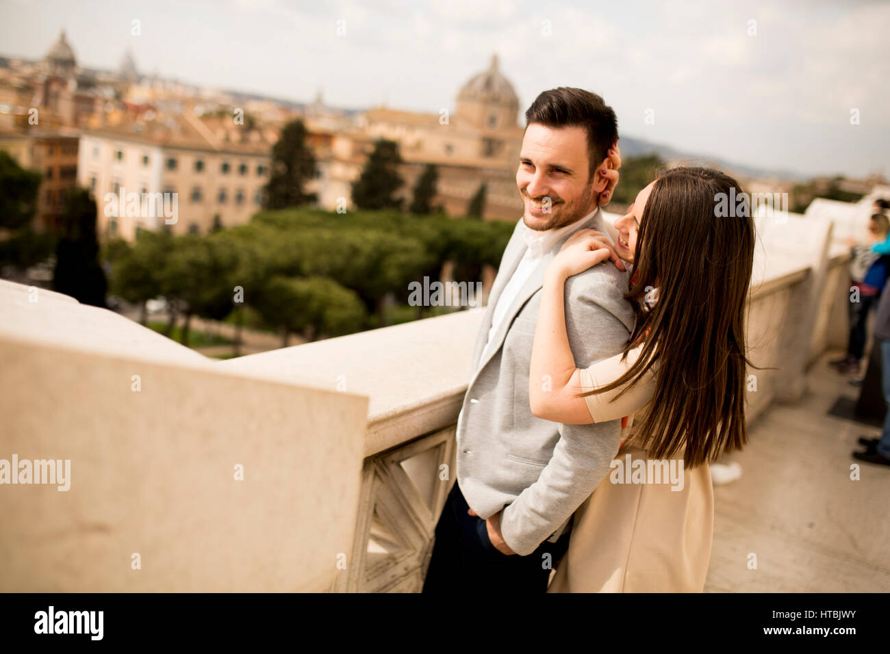 Loving couple in Rome, Italy Stock Photo - Alamy