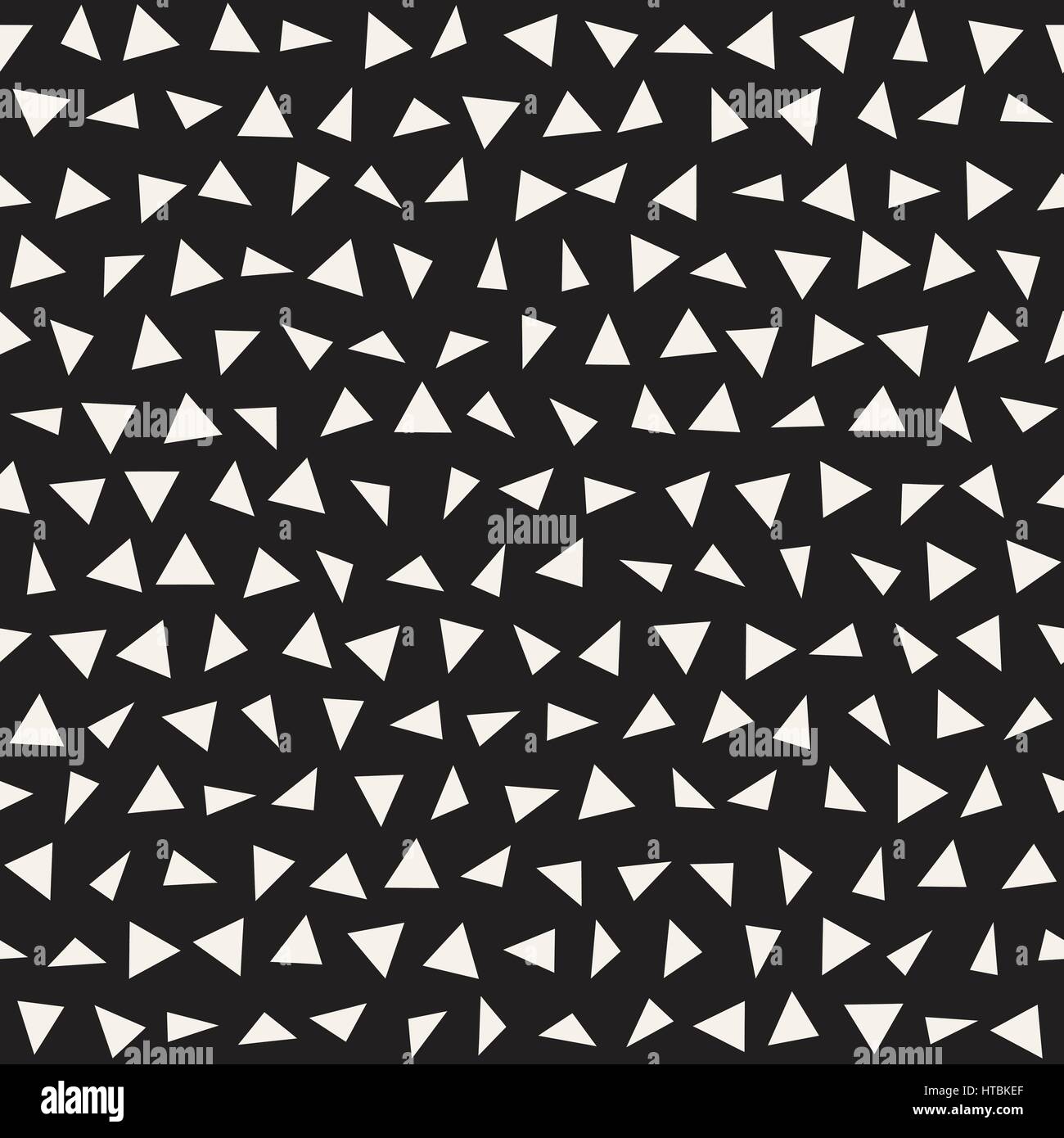 Trendy Texture With Scattered Geometric Shapes. Vector Seamless Pattern ...