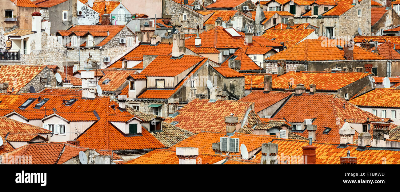 View of rooftops; Dubrovnik, Croatia Stock Photo - Alamy
