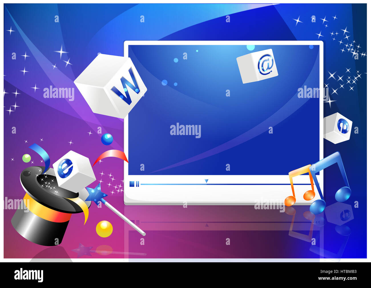 Electronic World 1 Stock Photo - Alamy