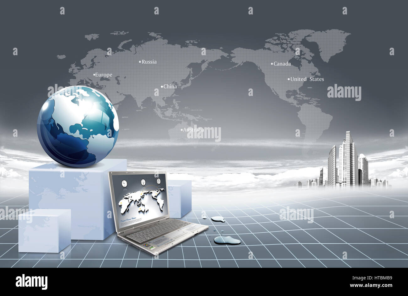 Electronic World 1 Stock Photo - Alamy