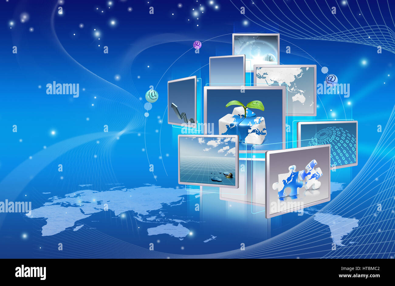 Electronic World 1 Stock Photo - Alamy