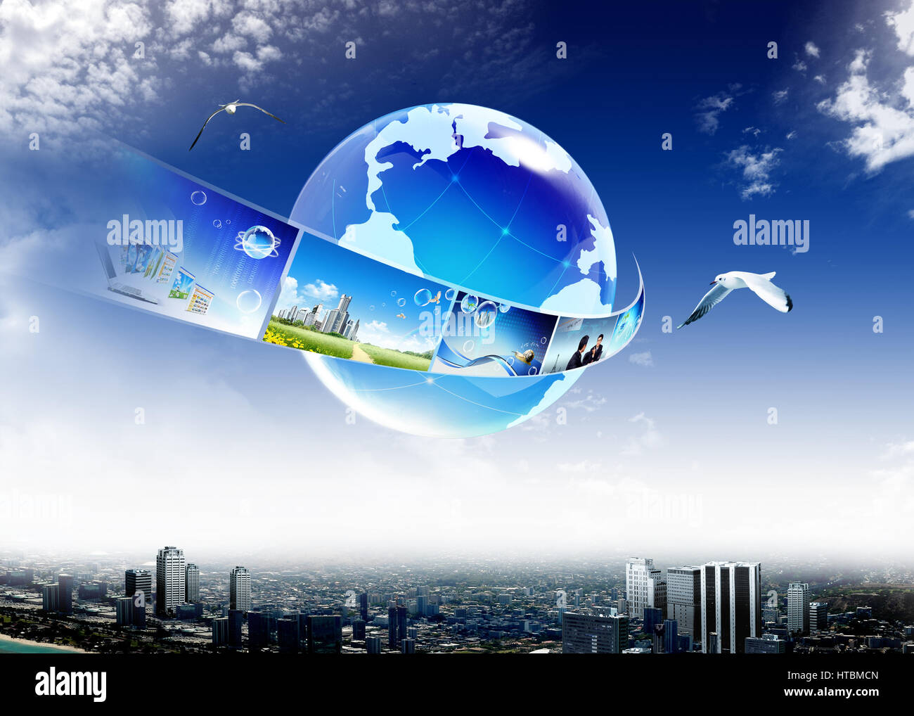Electronic World 1 Stock Photo - Alamy
