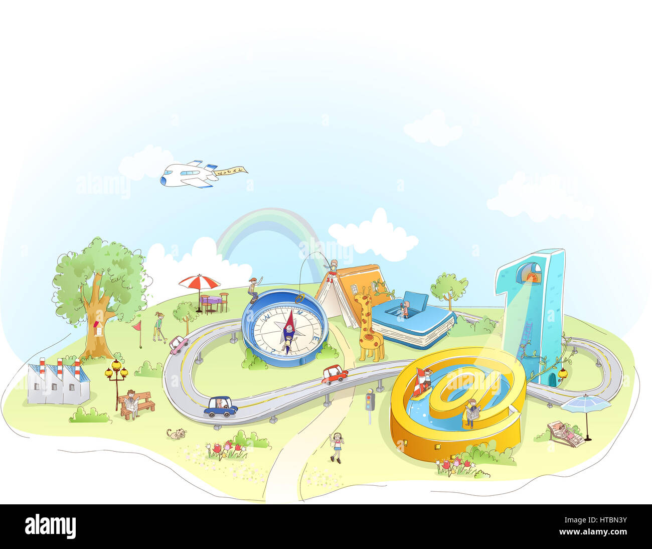 Cartoon e Style Stock Photo - Alamy