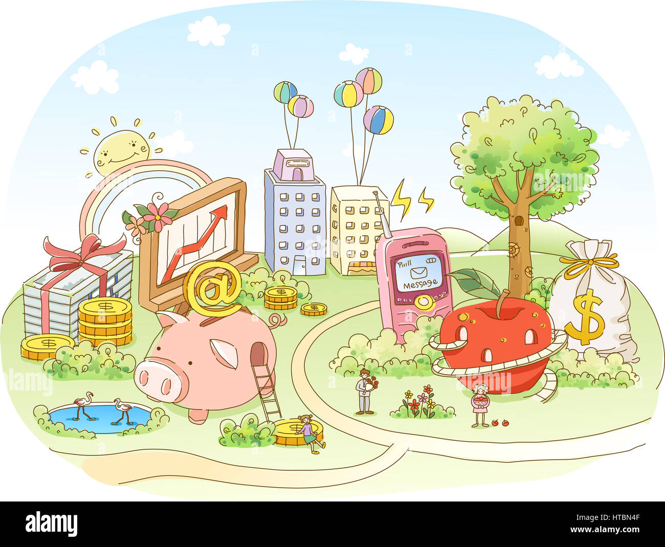 Cartoon e Style Stock Photo - Alamy