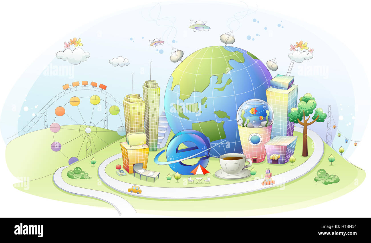 Cartoon e Style Stock Photo - Alamy