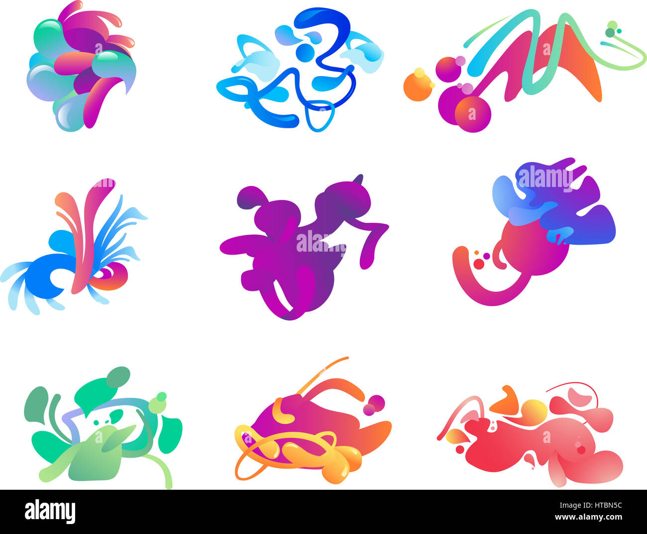 Organic Colors background elements Stock Photo - Alamy