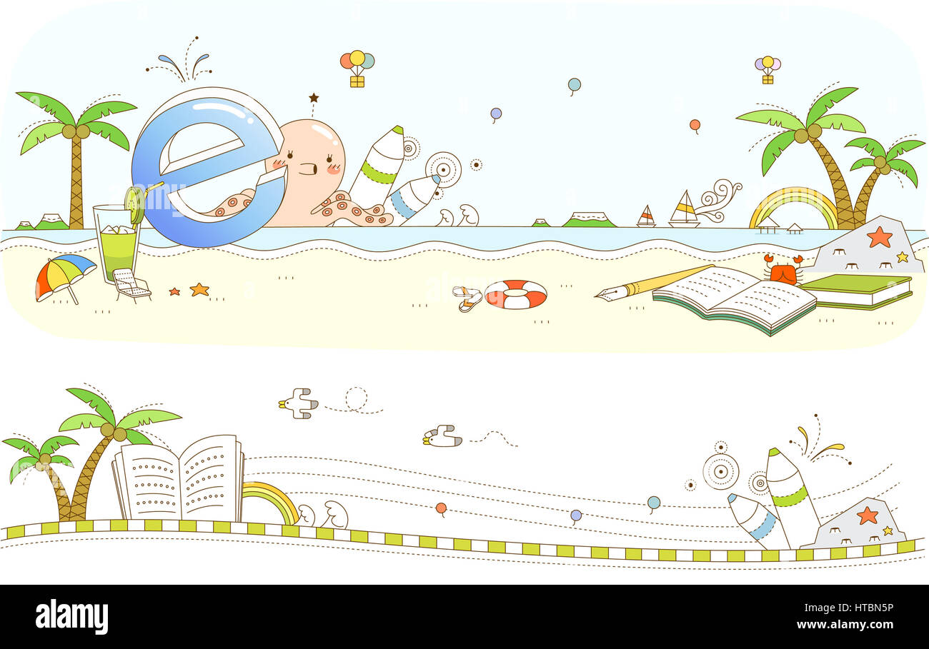 Cartoon e Style Stock Photo - Alamy