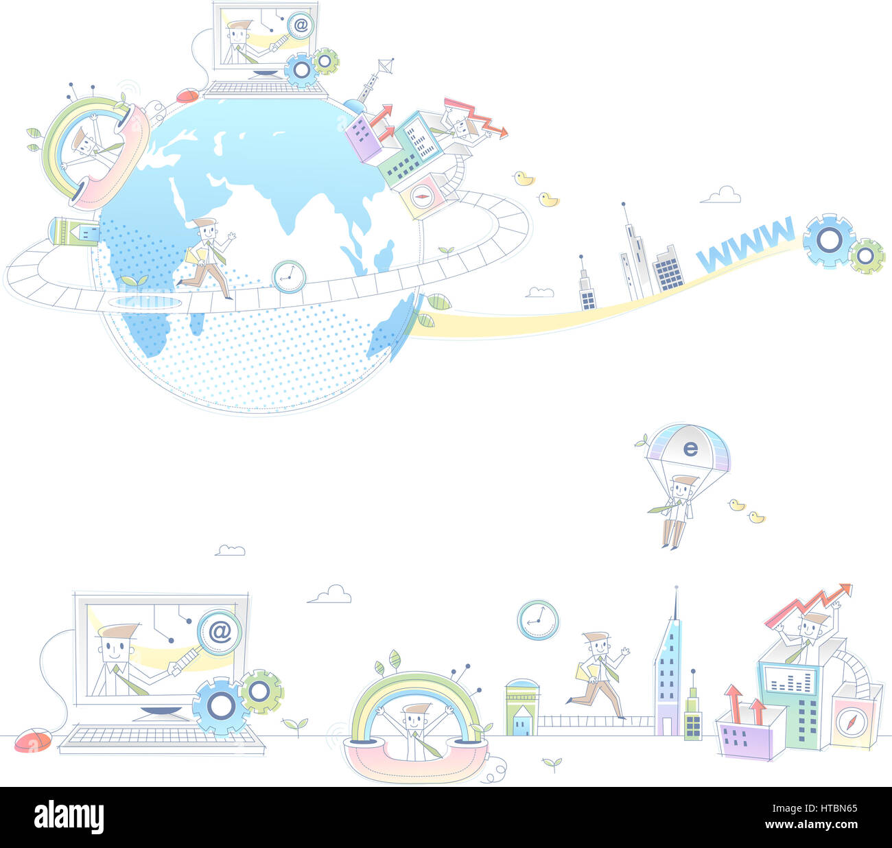 Cartoon e Style Stock Photo - Alamy