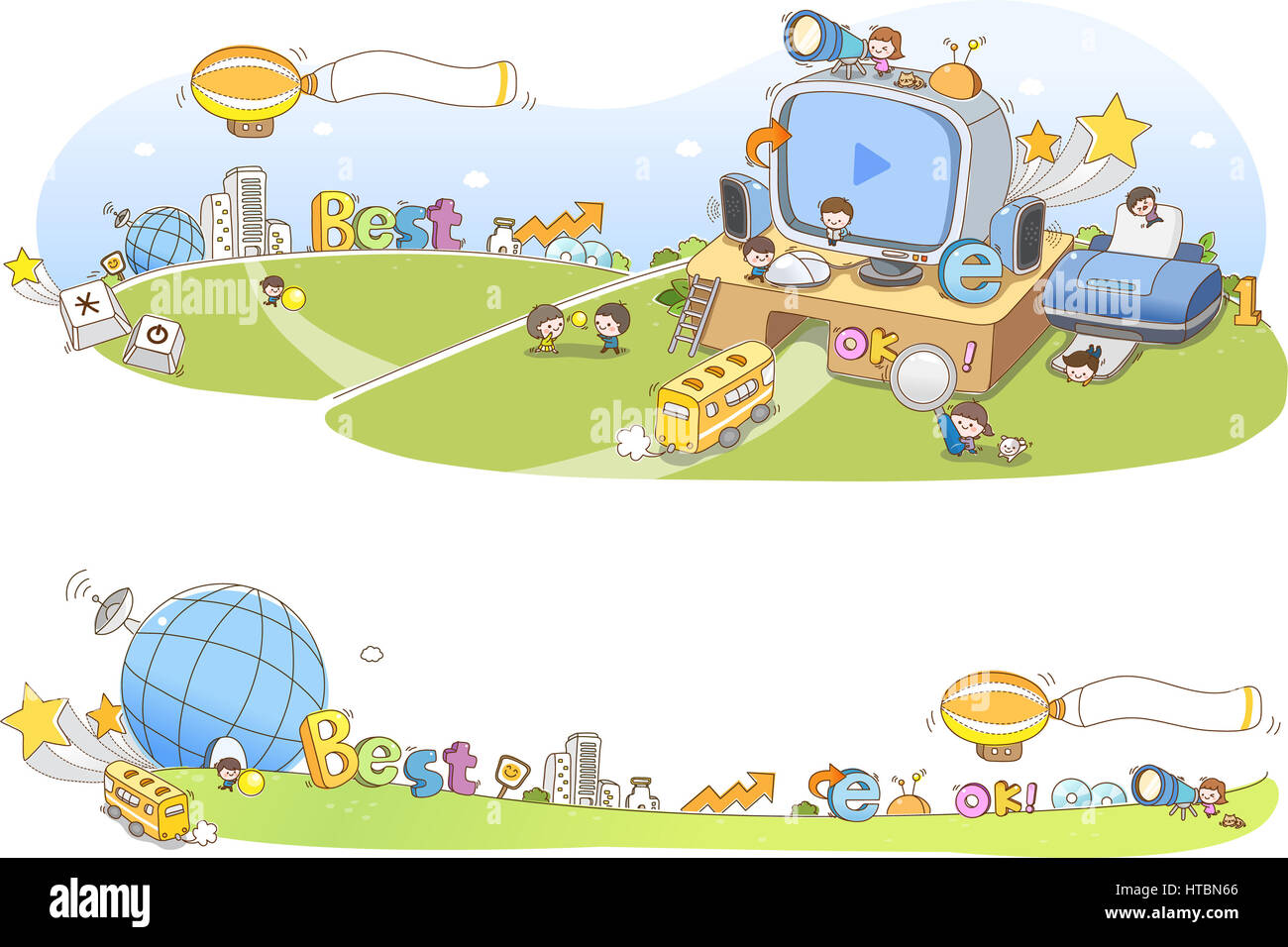 Cartoon e Style Stock Photo - Alamy