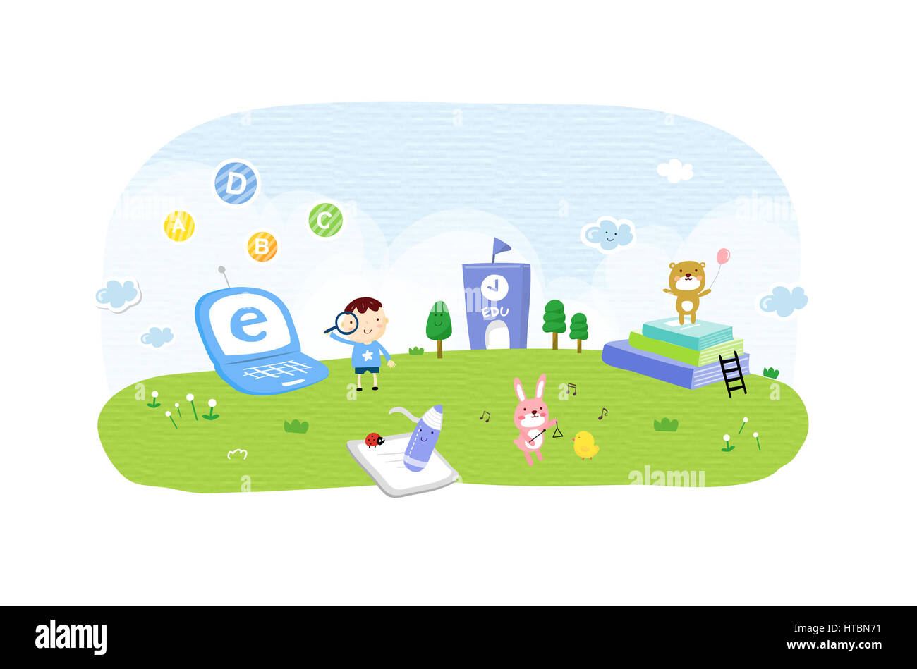 Cartoon e Style Stock Photo - Alamy