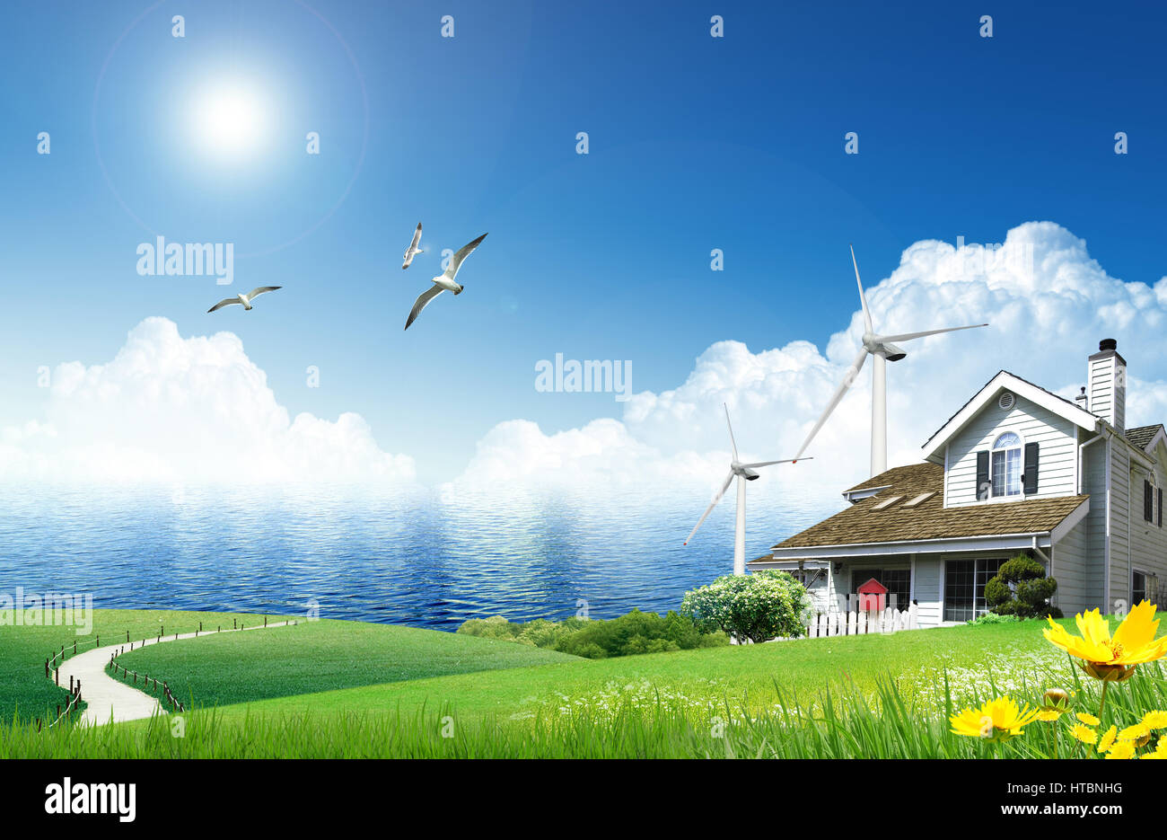 Green housing pictures hi-res stock photography and images - Alamy