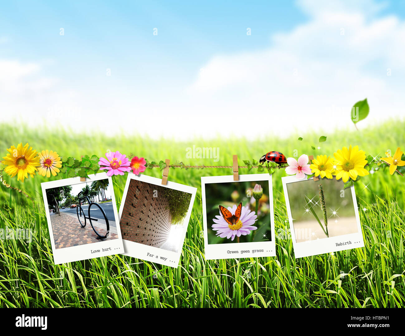 Green Saving Message Board Stock Photo - Alamy