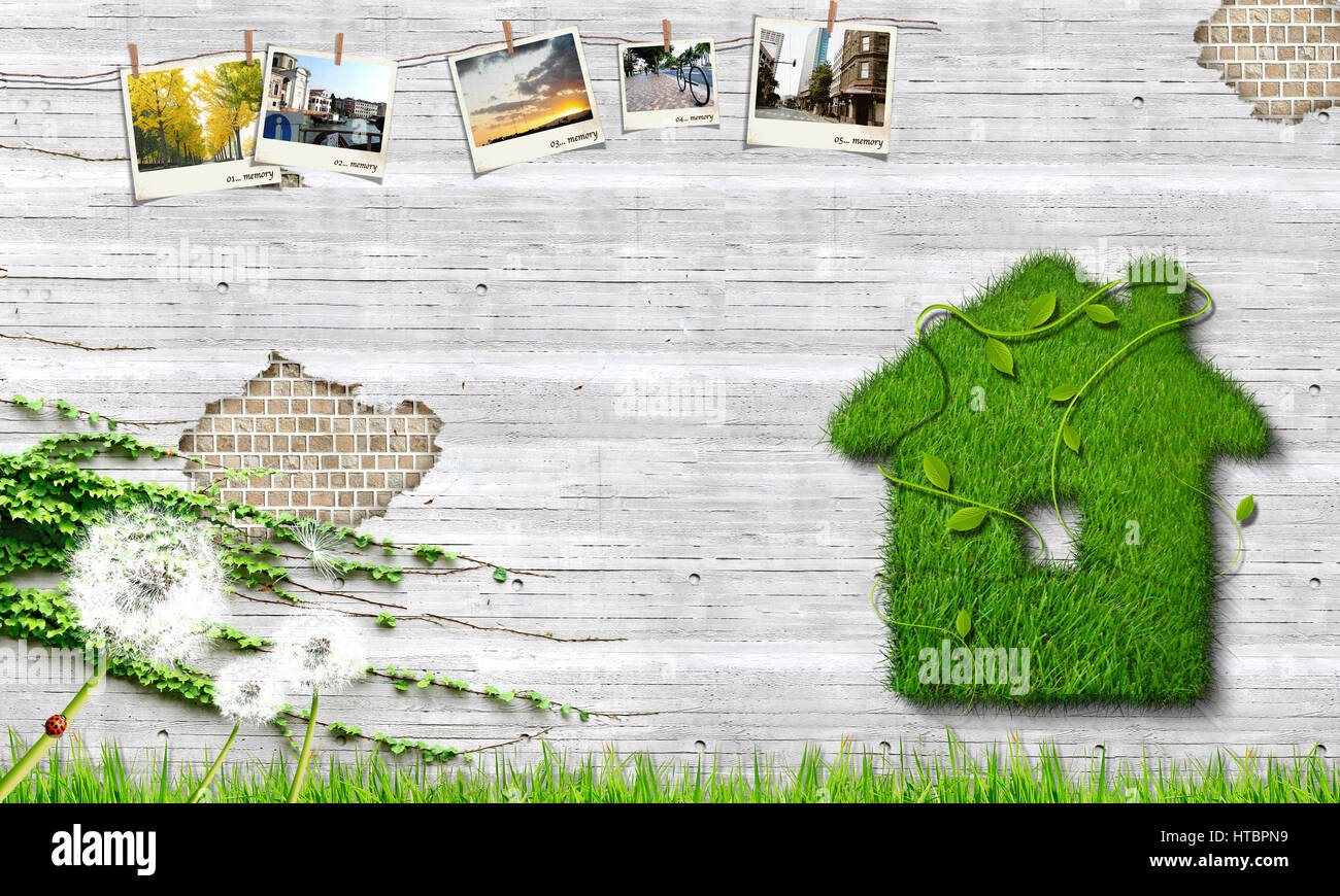 Green Saving Message Board Stock Photo - Alamy