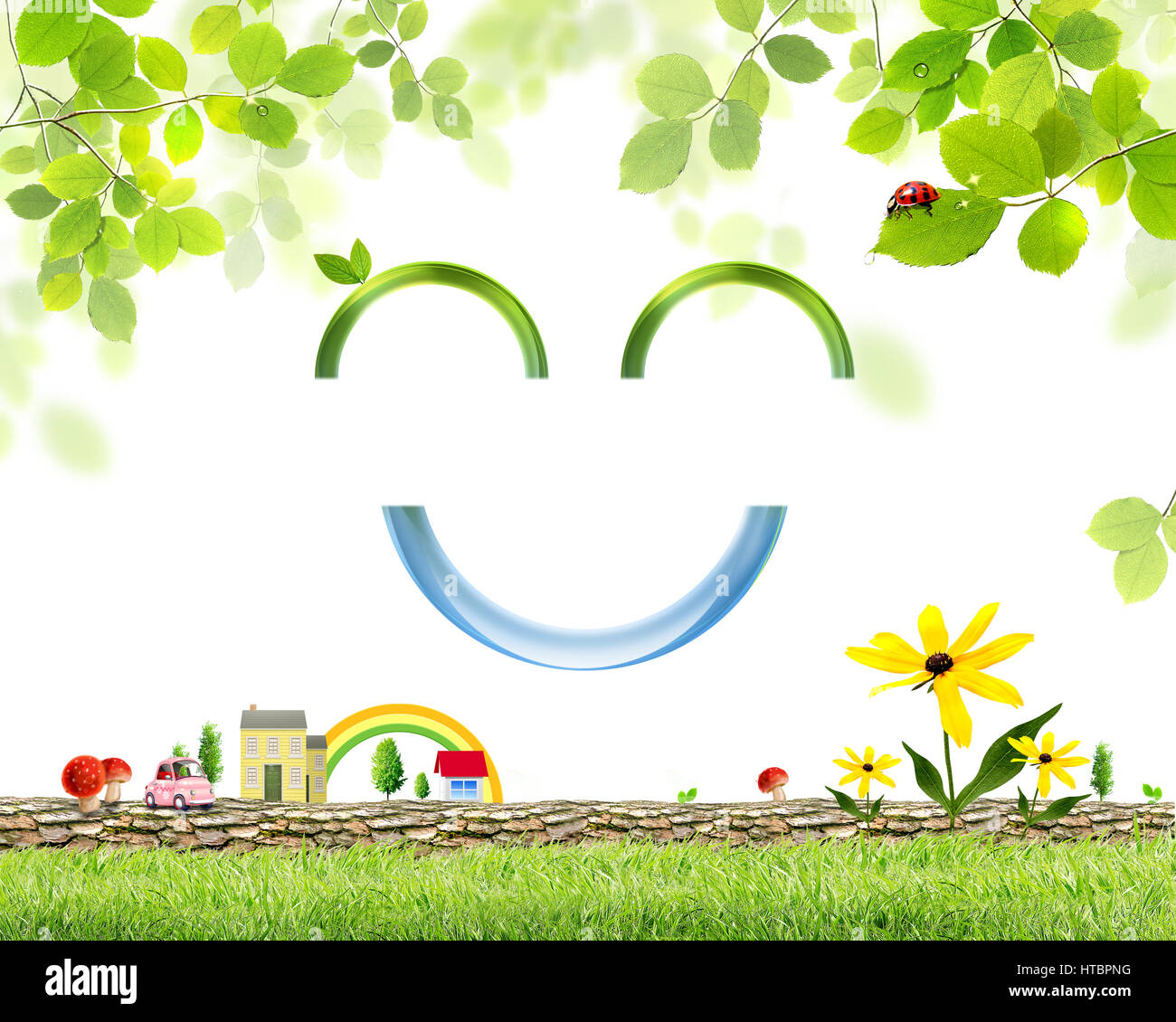 Green Saving Message Board Stock Photo - Alamy