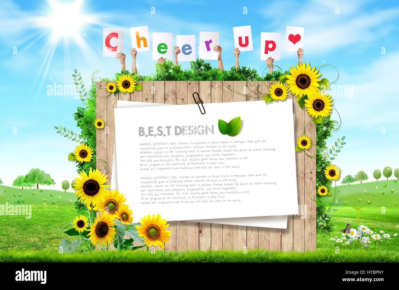 Green Saving Message Board Stock Photo - Alamy