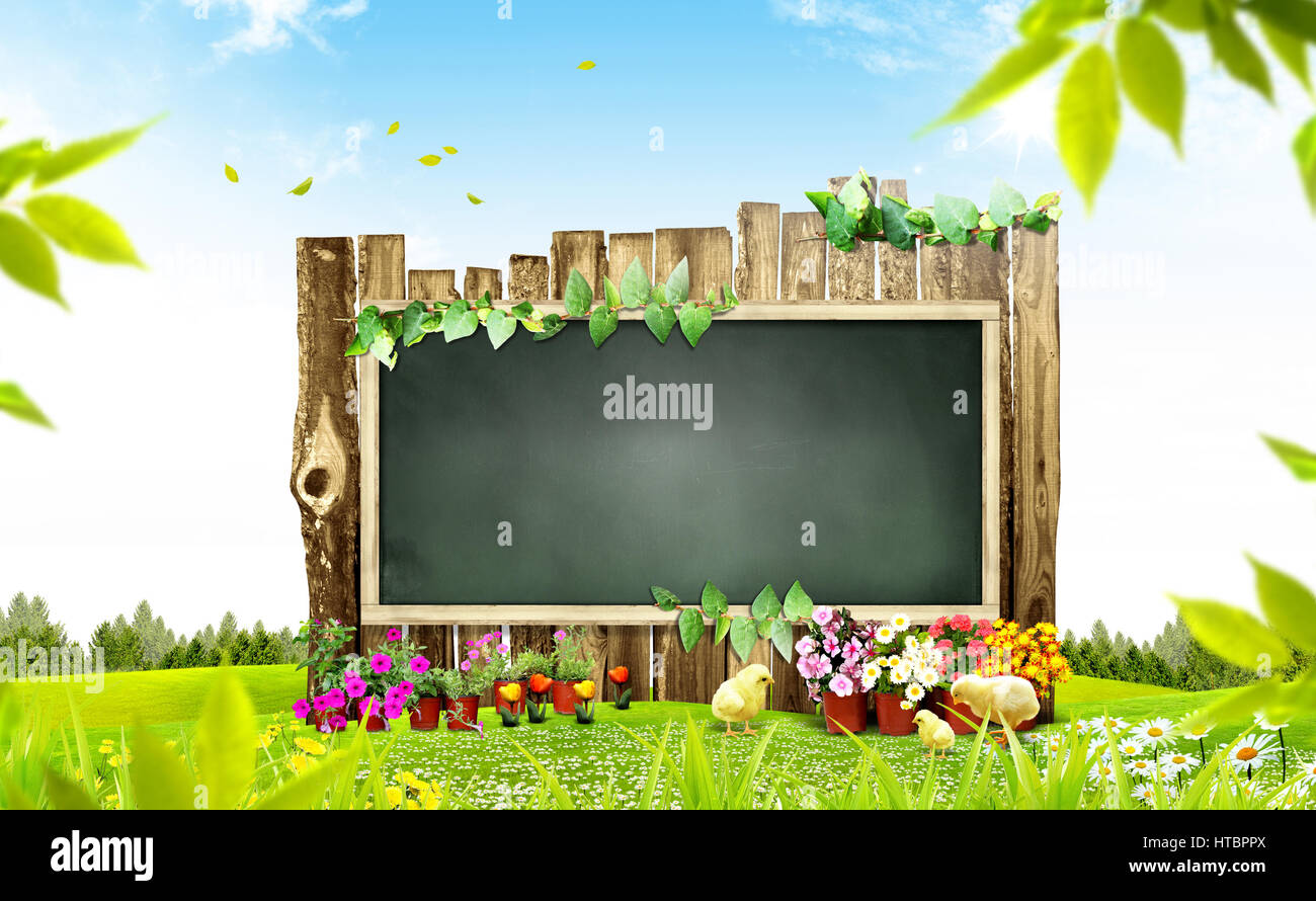 Green Saving Message Board Stock Photo - Alamy