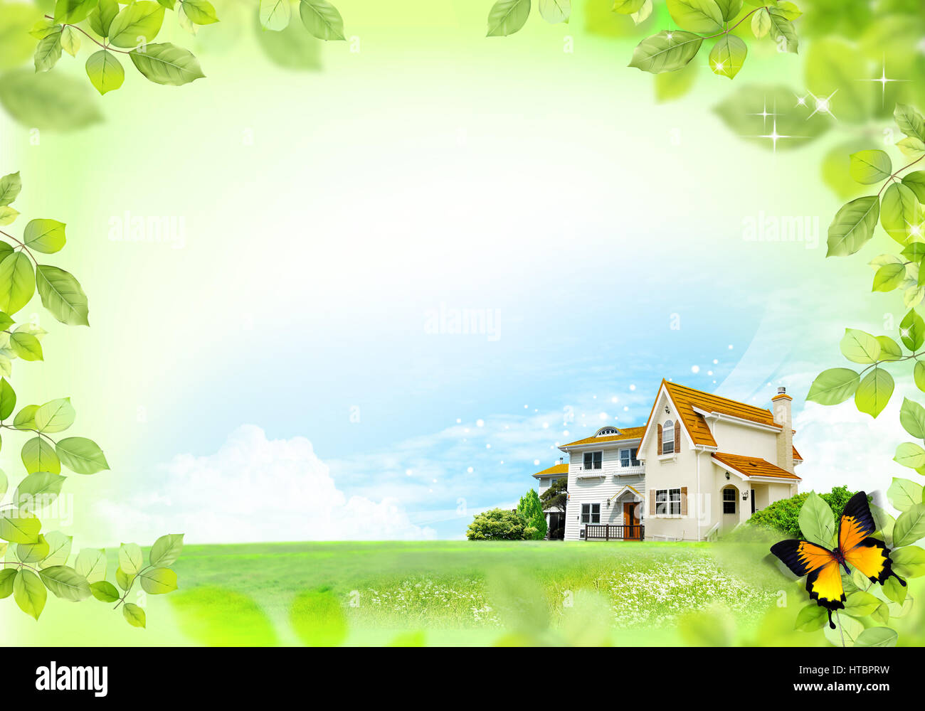Green Saving Message Board Stock Photo - Alamy