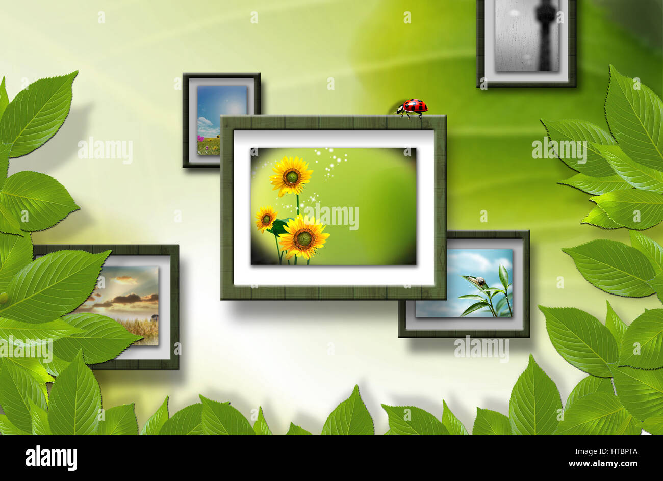 Green Saving Message Board Stock Photo - Alamy
