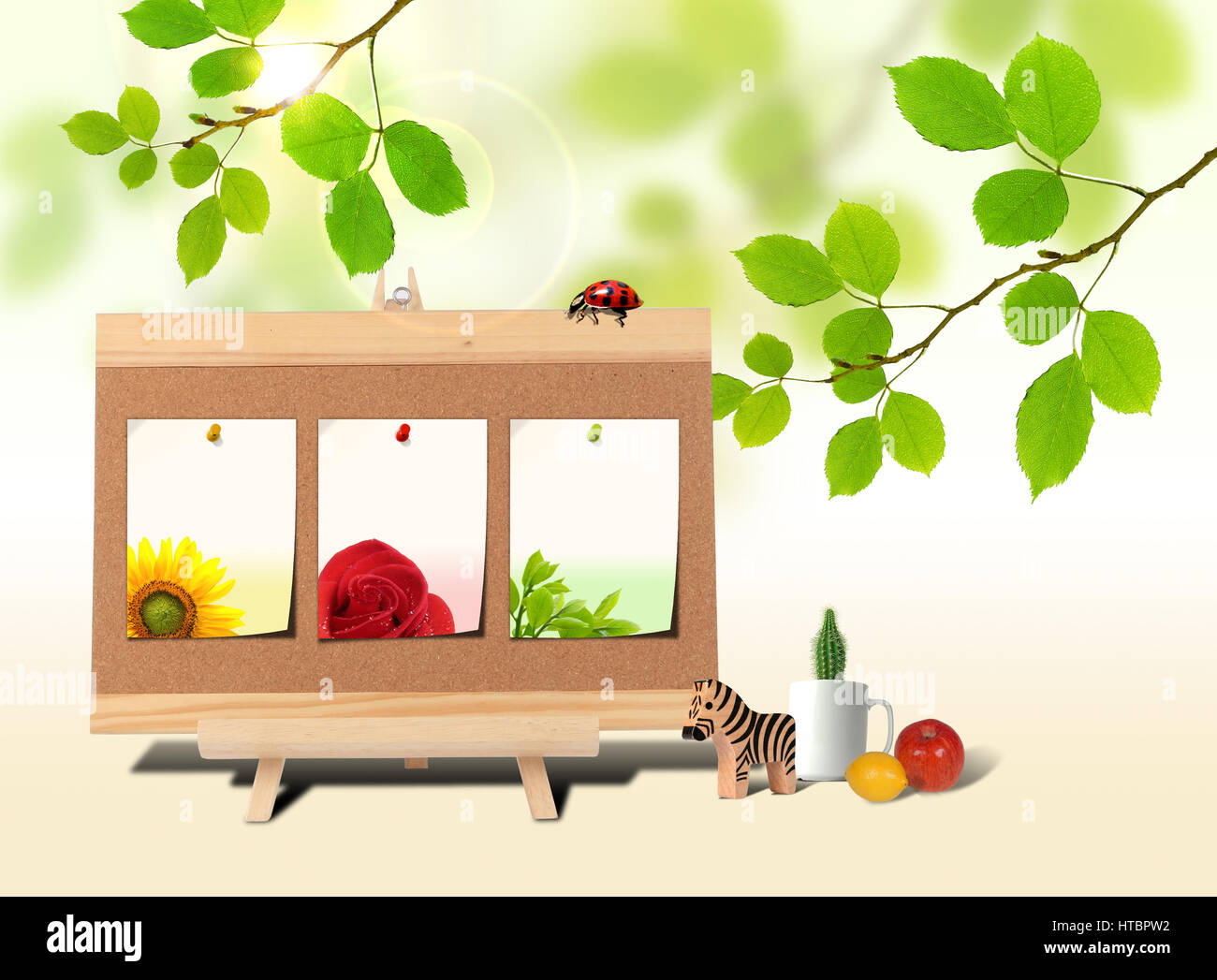 Green Saving Message Board Stock Photo - Alamy