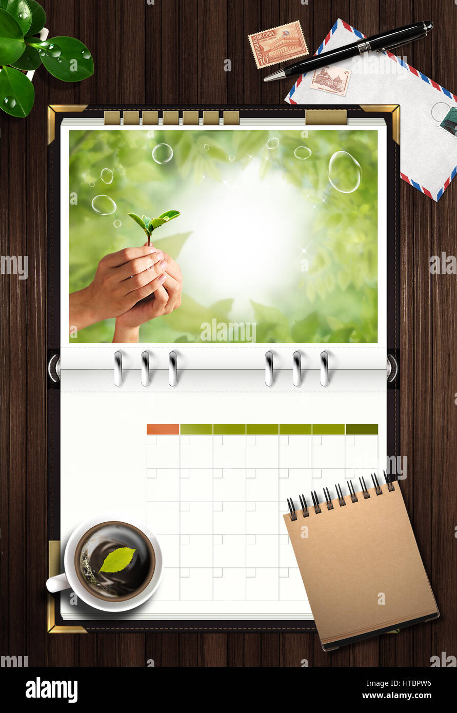 Green Saving Message Board Stock Photo - Alamy