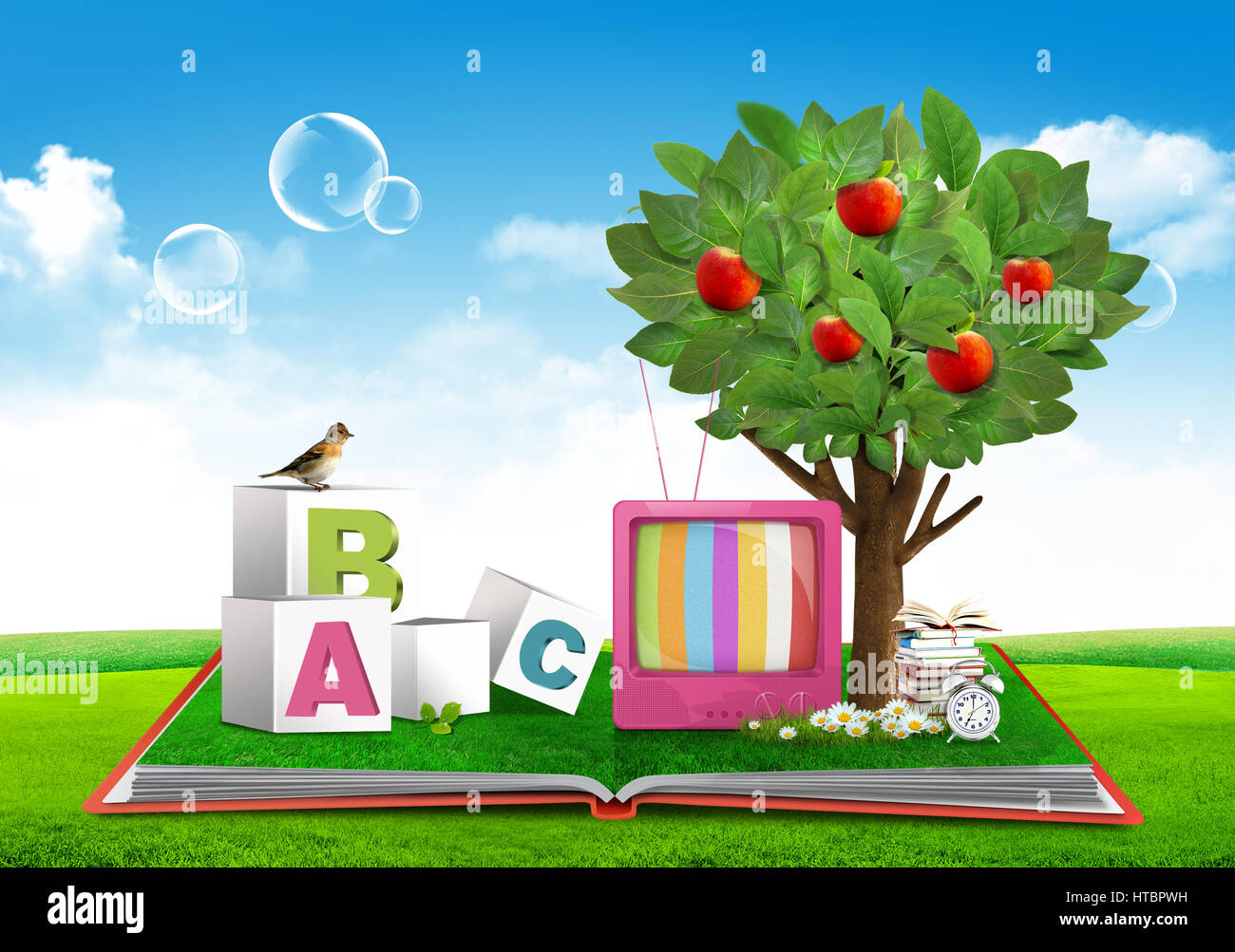 Green Saving Message Board Stock Photo - Alamy