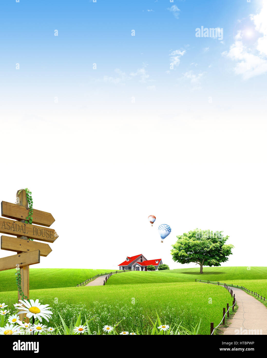 Green Saving Message Board Stock Photo - Alamy