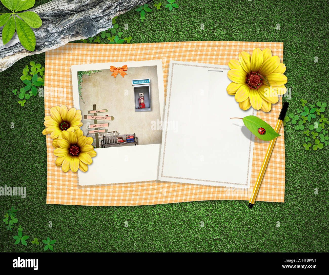 Green Saving Message Board Stock Photo - Alamy