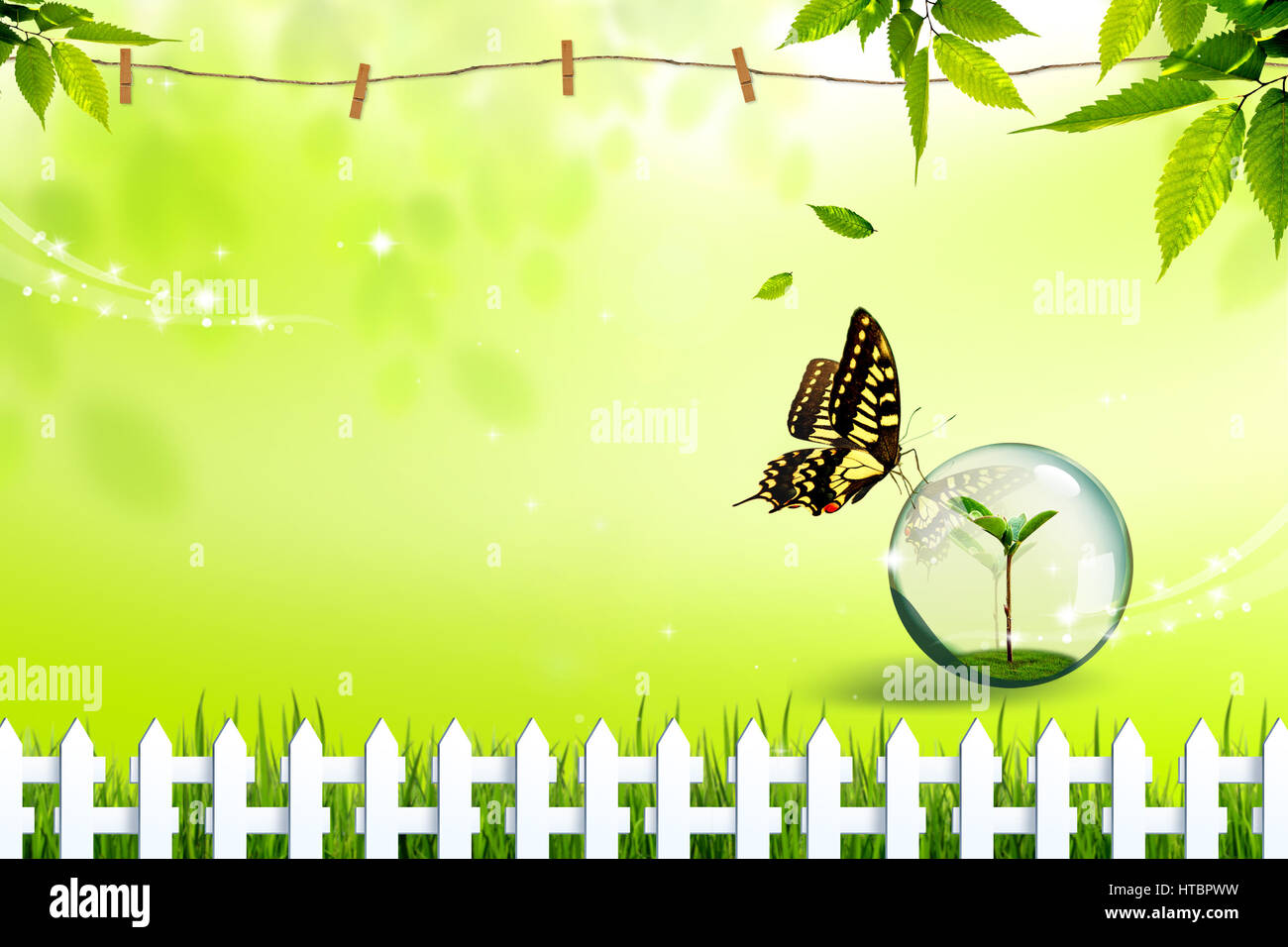 Green Saving Message Board Stock Photo - Alamy