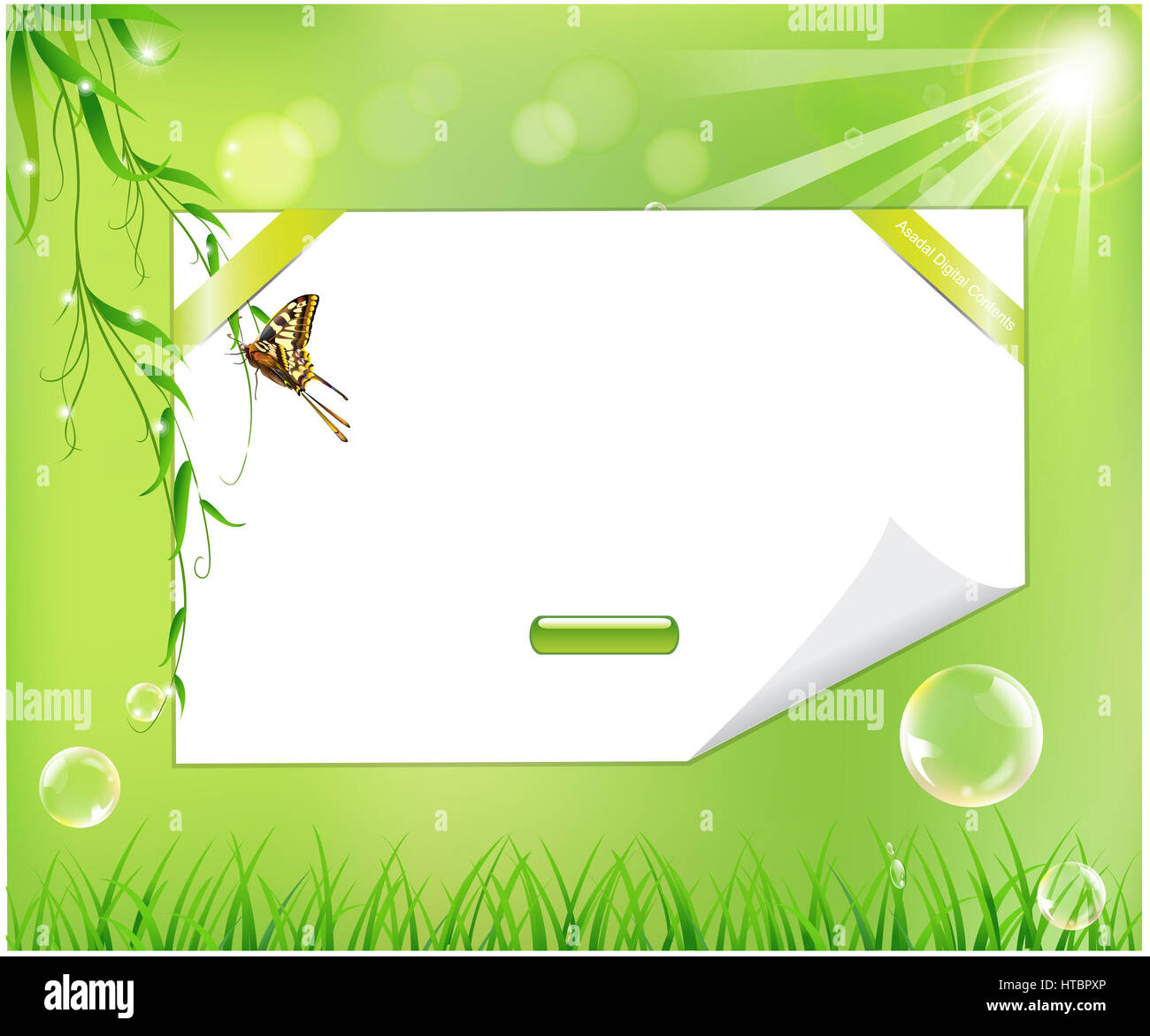 Green Saving Message Board Stock Photo - Alamy