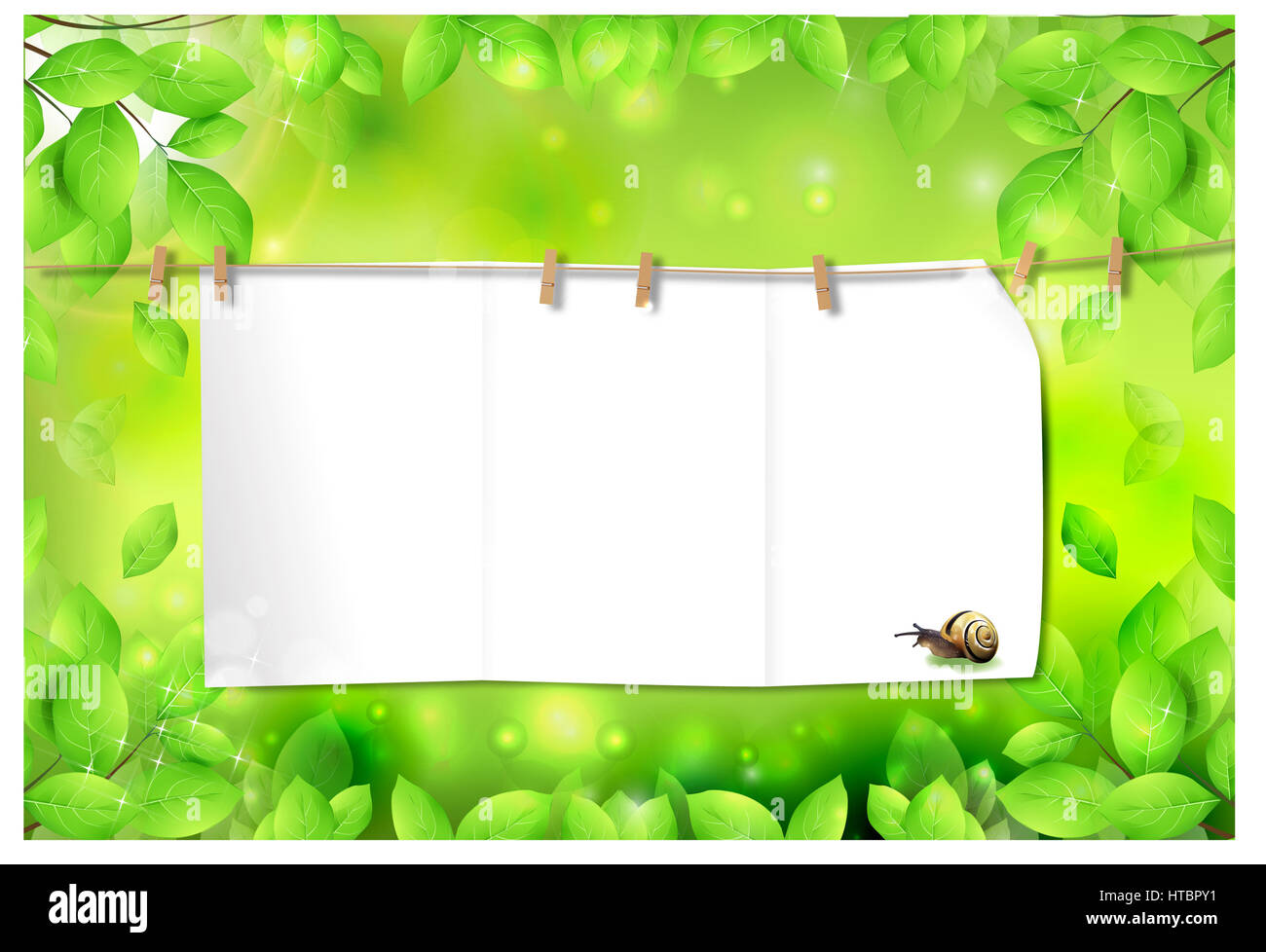 Green Saving Message Board Stock Photo - Alamy