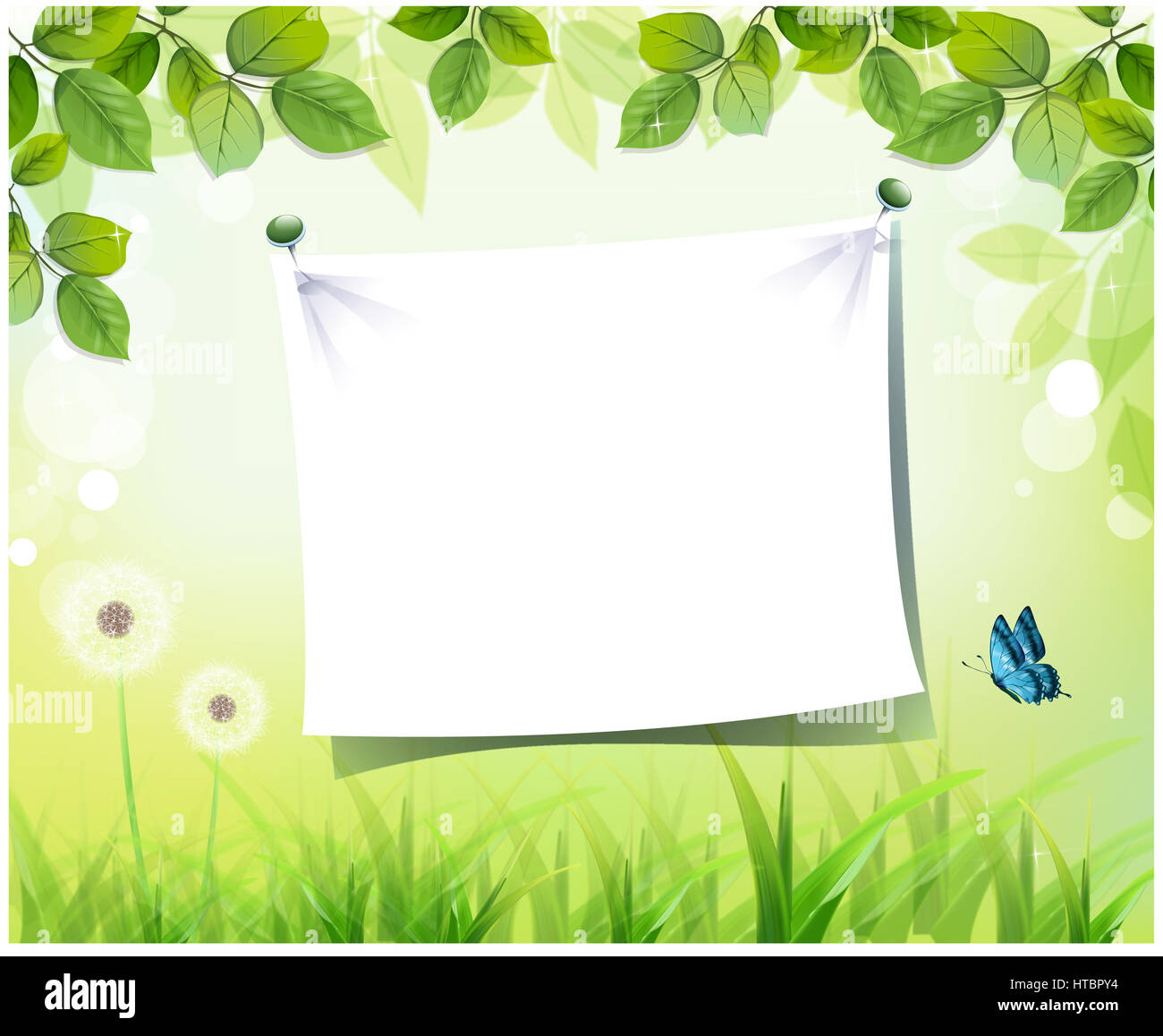 Green Saving Message Board Stock Photo - Alamy