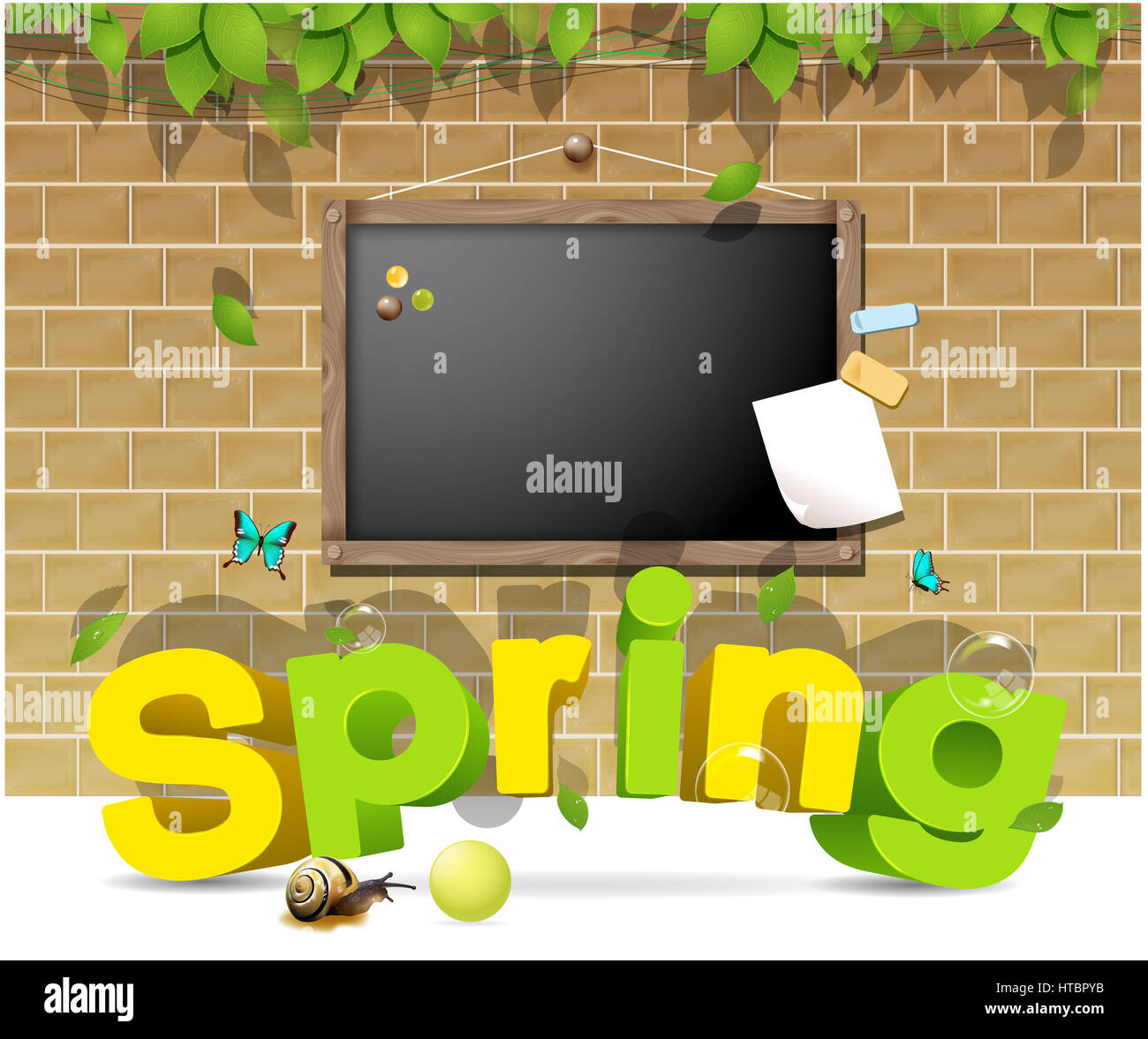 Green Saving Message Board Stock Photo - Alamy