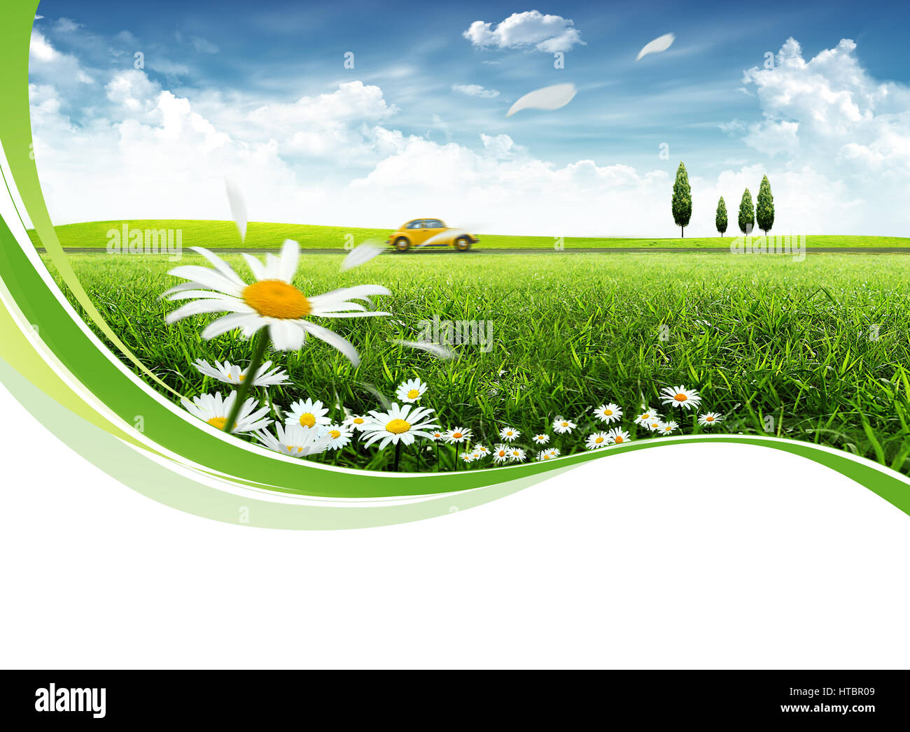 Green Saving Message Board Stock Photo - Alamy