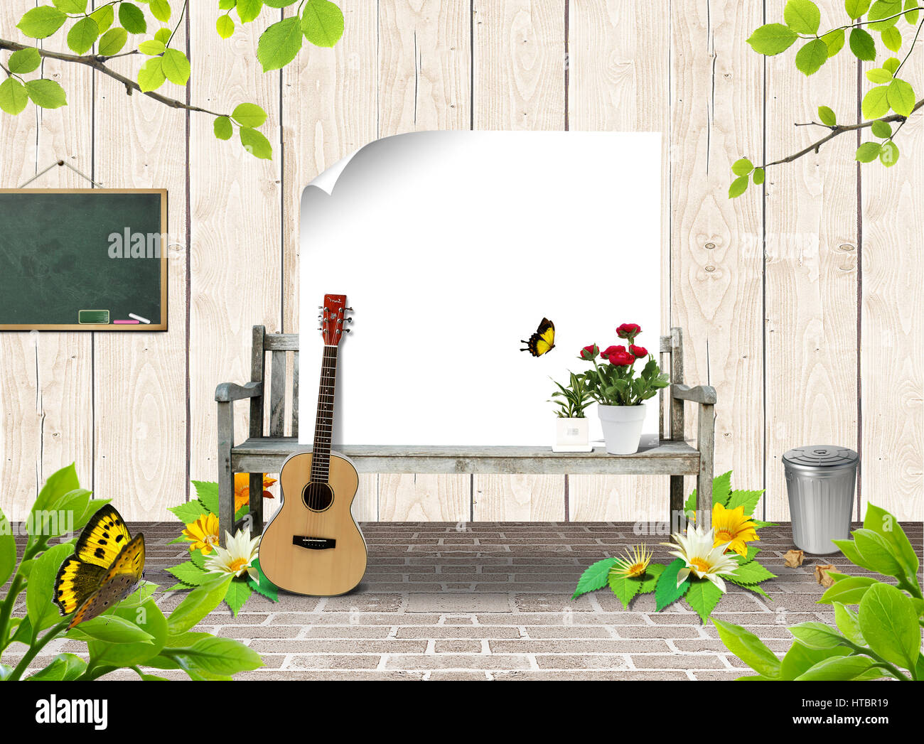 Green Saving Message Board Stock Photo - Alamy